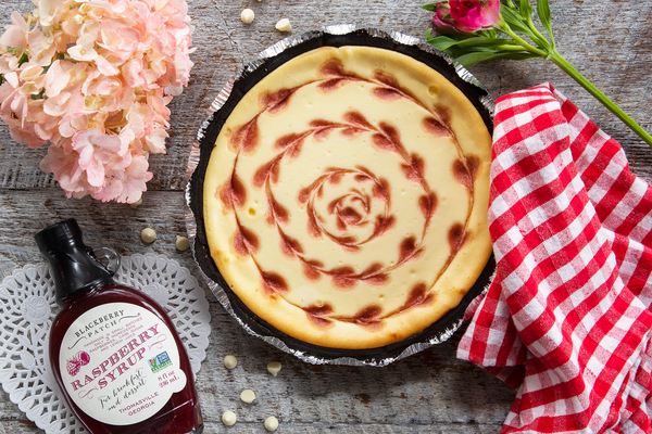 Raspberry White Chocolate Cheesecake - Blackberry Patch Fruit Syrups ...