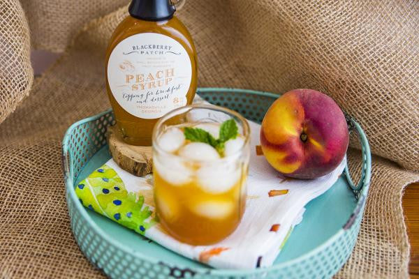 Peach Iced Tea - Blackberry Patch Fruit Syrups, Preserves and Condiments